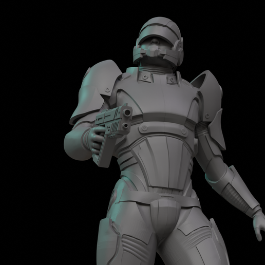 🫡 Human Mercenary – Fan-Made Sci-Fi Soldier・Free 3D File for 3D ...