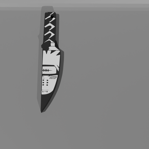 🔪 Pain Knife Art Naruto - Keychain_Multicolor・ 3D File for 3D printing ...
