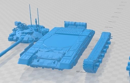 🪖 T-90 Tank Printable・ 3D File for ・Cults