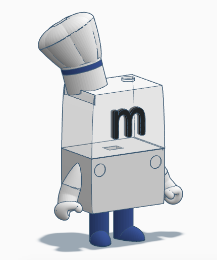 🎒 Alphablocks M Poseable Figure・ OBJ File for 3D printing・Cults