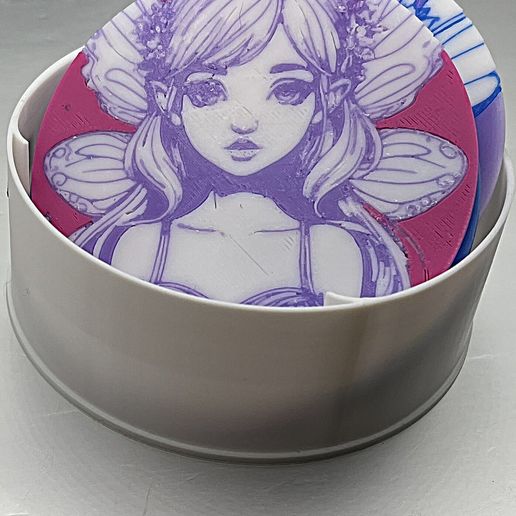 🧚 Fairy Coaster Set・ STL File for 3D printing・Cults
