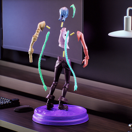 🎲 Jinx from League of Leyends Arcane 30 cm tall - Jinx from League of ...