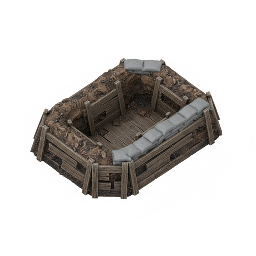 🪖 Infantry Trenches, Dug-In Trench Lines (4x) - Defensive Positions ...