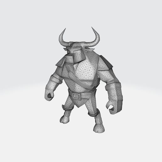 🏛️ Minotaur warrior・ 3D File for 3D printing, CNC machining - Laser ...