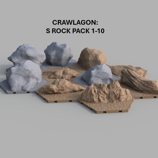 🪨 CRAWLAGON: *S Rock Pack 1-10* || RC rock crawling system for 1/24, 1/ ...
