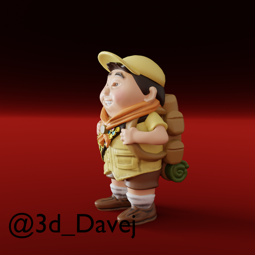 ⬆️ Russel from up・Free STL File for 3D printing・Cults