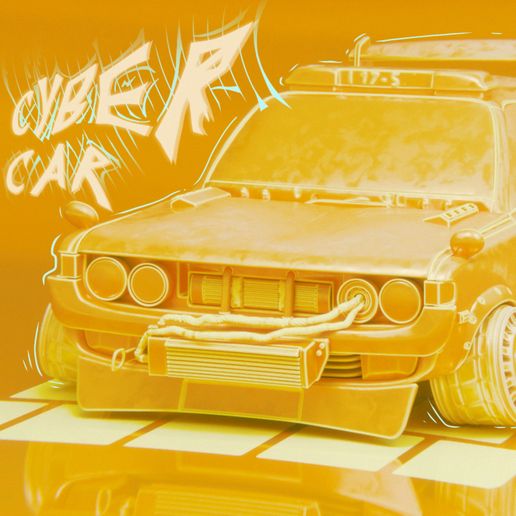 OBJ file Cyber car 🚗 ・3D printer model to download・Cults