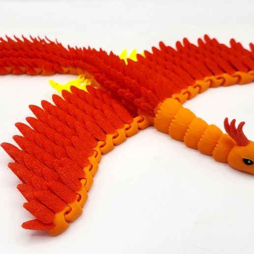 🦅 FLEXI PHOENIX & PEACOCK・ STL File for 3D printing・Cults