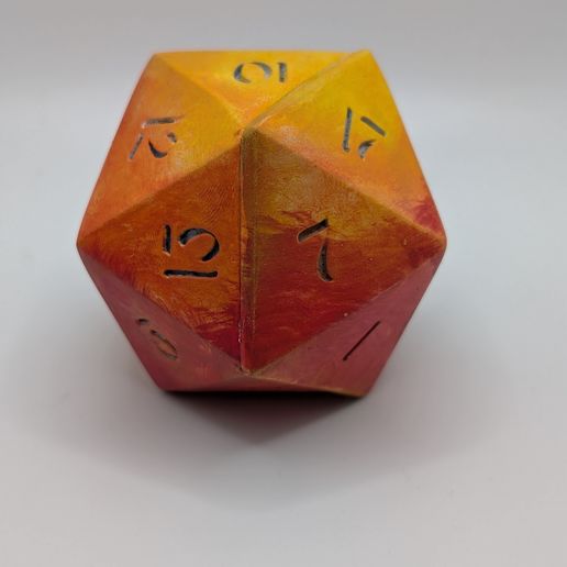 3D print D20 Dice box • made with Elegoo Saturn 4 ultra・Cults