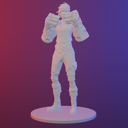 Archivo STL Arcane Vi Character Figurine 🧸 ・Modelo para descargar y ...