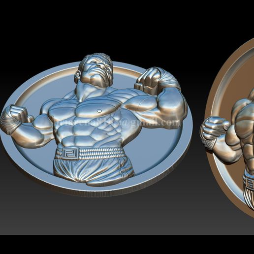 3D file MMA and WWE Fighter Relief Model 👨 ・3D printing design to ...