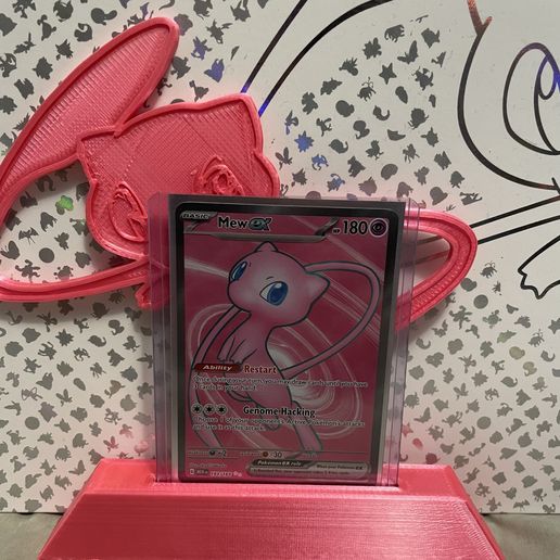 🐉 Pokemon TCG Mew Display Stand - Beckett card holder version・ STL File ...
