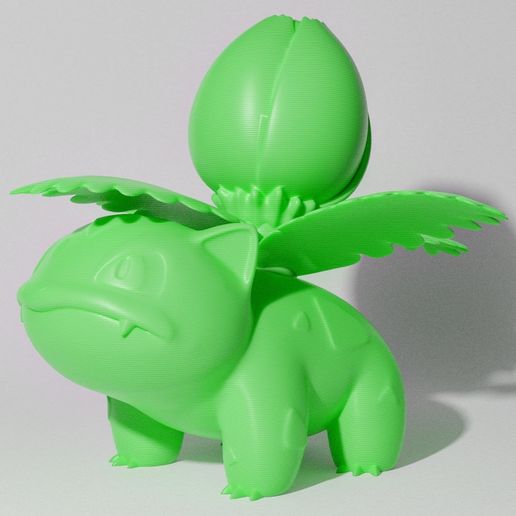 🐉 BULBASAUR EVOLUTION PACK (9 MODELS, 3 POSITIONS EACH EVOLUTION)・ STL ...