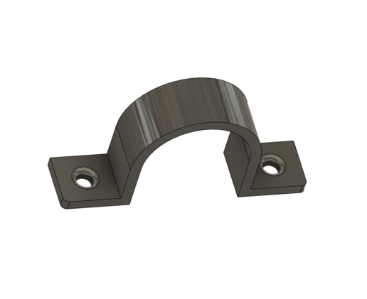 3D file Clamp - 1" Black Poly Pipe 🗜️ ・3D print design to download・Cults