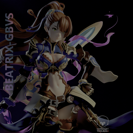 🗿 Beatrix - GranBlue Fantasy Versus・ OBJ File for 3D printing・Cults