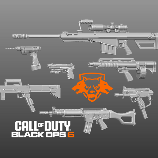 🔫 BO6 Season 01 collection cod WARZONE・ 3D File for 3D printing・Cults