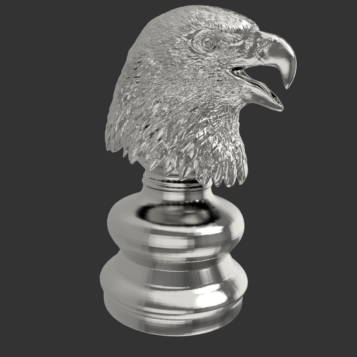 STL file silver Eagle Bust Sculpture Decor - golden eagle 🦅 (OBJ)・3D ...