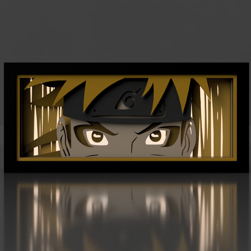 STL file NARUTO LIGHT BOX V2 📦 ・3D printable model to download・Cults