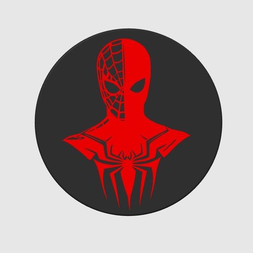 🦸‍♂️ Spiderman Coaster | 3D Printable STL | Superhero Drink Coaster for ...