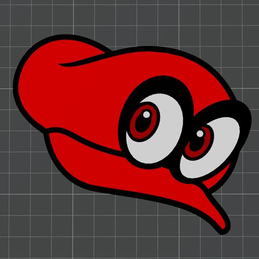 🎩 Cappy - Super Mario Odyssey・Free 3D File for ・Cults