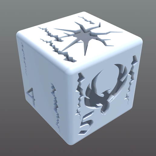 STL file Damage Dice 6 for Conan like 2D20 Systems 🎲 ・3D printable ...