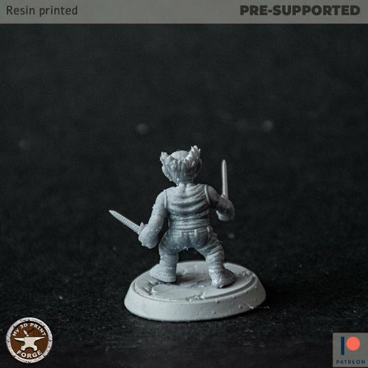 🎲 Gnome Rogue Three Models・ 3D File for ・Cults