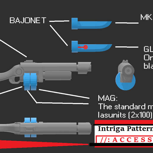 🔫 las gun intriga pattern 40000 trench crusade・Free STL File for 3D ...