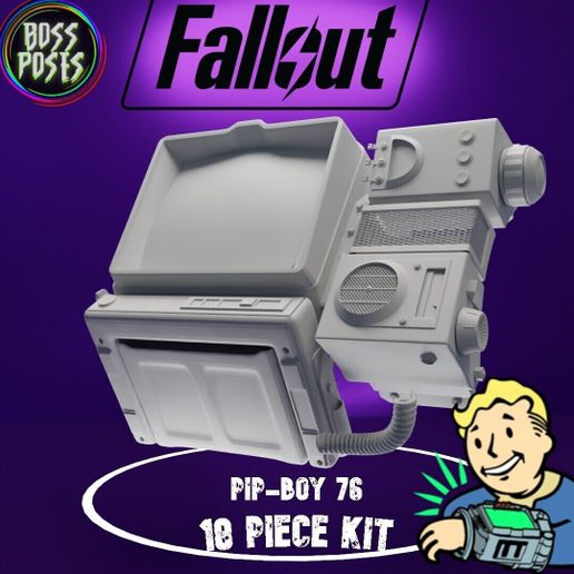 ⏰ FALLOUT - 18 PIECE PIP-BOY Builders kit・ STL File for 3D printing・Cults