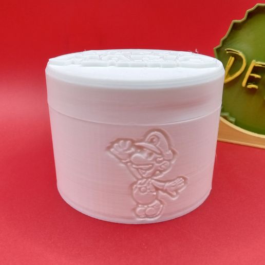 📦 Super Mario JEWELRY OR STASH BOX WITH SCREW CAP・ STL File for 3D ...