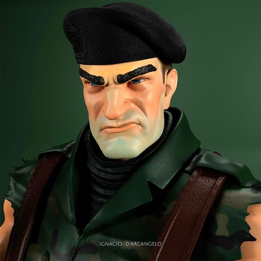 commandos green beret bust