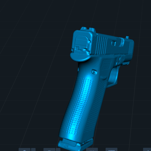 🔫 Glock 43x high resolution real size scan・ STL File for 3D printing・Cults
