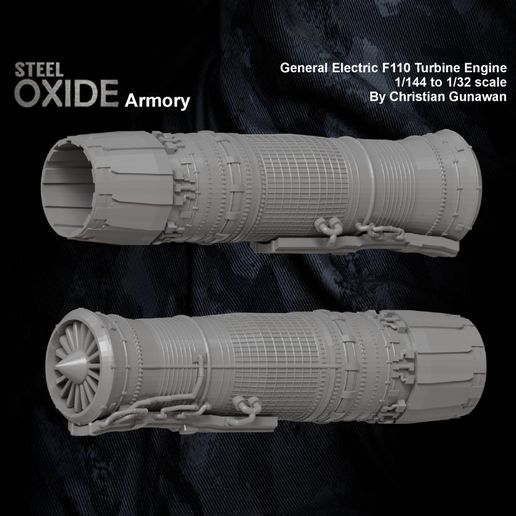 ⚡ General Electric F110 Engine・ STL File for 3D printing・Cults