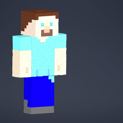 🧵 Minecraft Steve・ STL File for 3D printing・Cults
