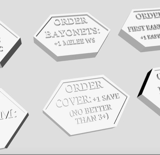 💂 Astra Militarum Order tokens.・ STL File for ・Cults