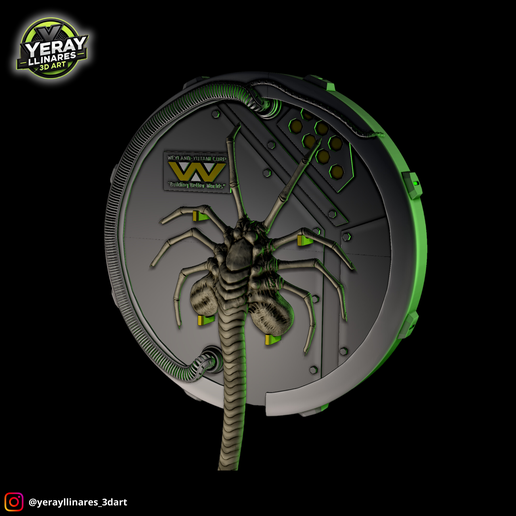🖼️ FaceHugger with Illuminated Picture - A Masterpiece for Alien Fans ...