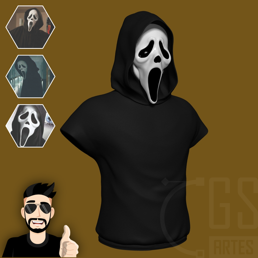 🎃 Ghostface・ STL File for ・Cults
