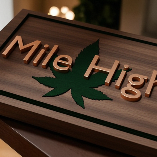 🪞 Mile High Sign・Archivo STL para Impresión 3D・Cults