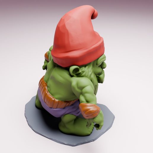 😡 Angry garden gnome・ STL File for 3D printing・Cults