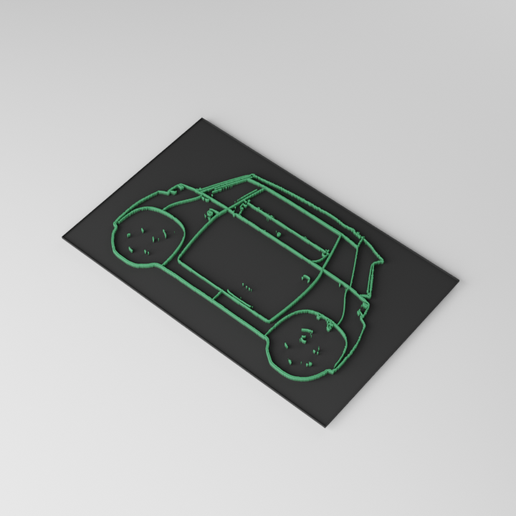 🚗 Citroen Silhouette Outline Wall Art 3D Picture Frame Pack・ STL File ...