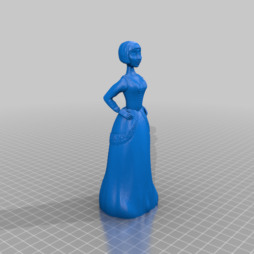 Download Free Stl File Princess Figurine • 3d Printer Object • Cults