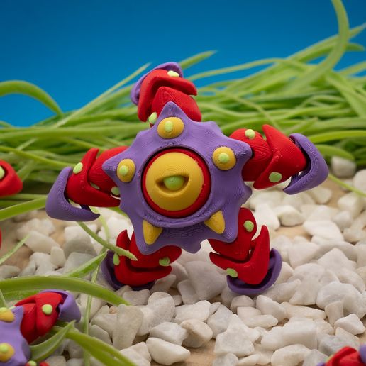 🪸⭐Articulated Fidget StarFish - Colored file Included! ⭐🪸・ STL File for ...
