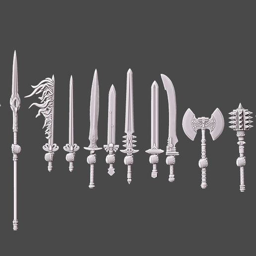 🔫 Weapon custom kit -12 items・ STL File for ・Cults