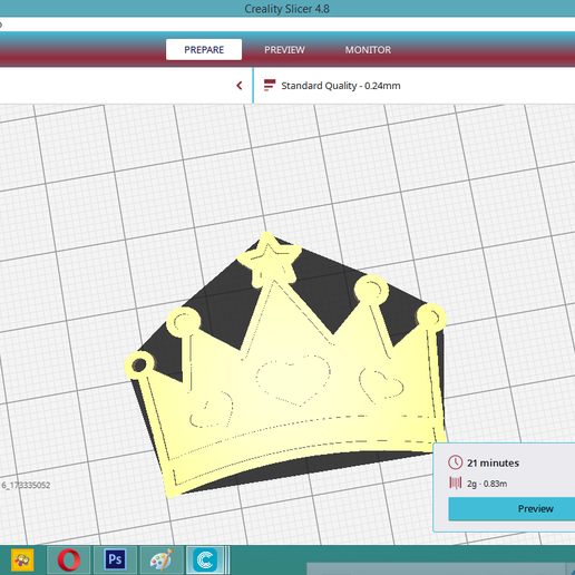 STL file llavero corona 👑 ・3D printer model to download・Cults