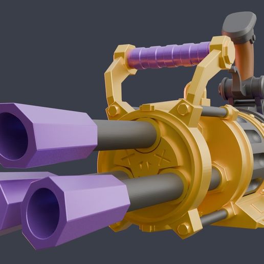 🔫 Jinx Machine Gun/Gatling Gun - Pow Pow Arcane Fan Art・ STL File for ...