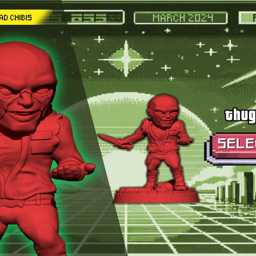 🎲 thug, gangster, bully, chibi, marvel united・ STL File for 3D printing ...