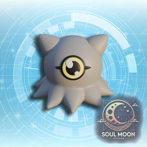👶 Kuramon - 3D Printable Baby Digimon・ STL File for 3D printing・Cults