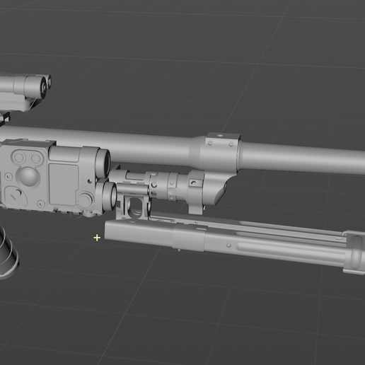 OBJ file Russian PKP-Zenit machine gun 🔫 ・3D printable model to ...