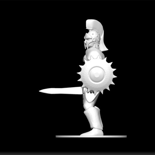 STL file Gladiator Model STL - Ancient Warrior Print - Roman Fighter ...