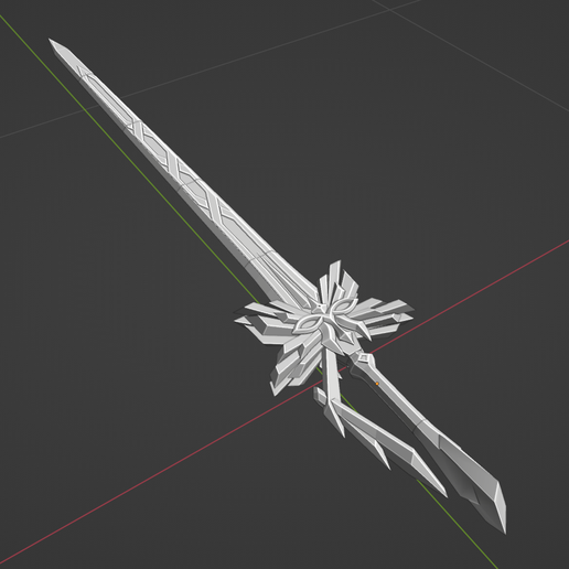 🗡️ LED Capitano Sword - Genshin Impact・ STL File for 3D printing・Cults