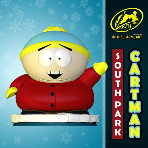 👾 Eric Cartman South Park・Free 3D File for ・Cults